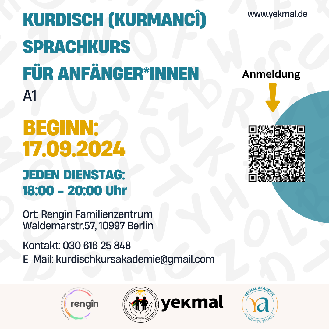 Kurdisch Kurmanci Kurs für Anfänger*innen